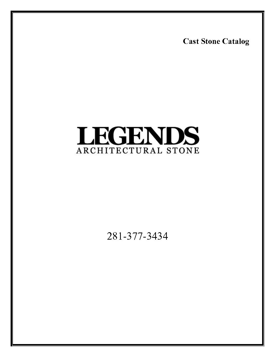 Natural Stone Brochures | Legends Stone | Natural Stone | Building ...